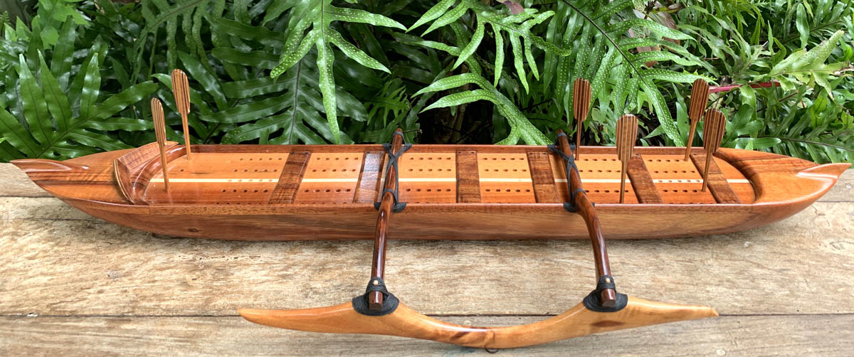 Greg Eaves: 32" Koa Wood Cribbage - Mike Carroll Gallery